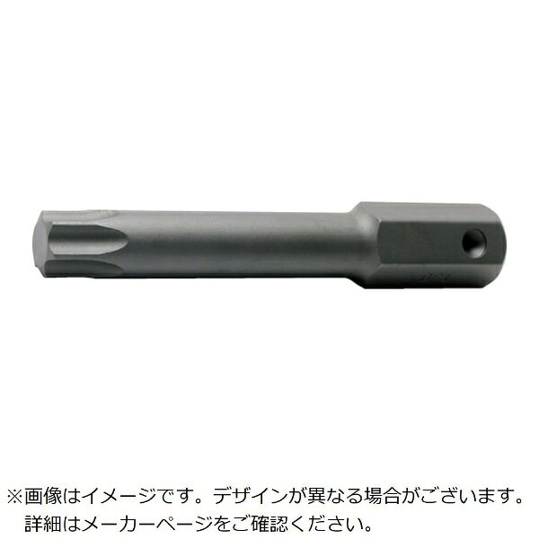 ■トルクスビット【仕様】・対辺寸法（mm）： T70・差込角（mm）： HEX16・全長（mm）： 100・対辺形状： TORX ビット・対辺（mm）： T70