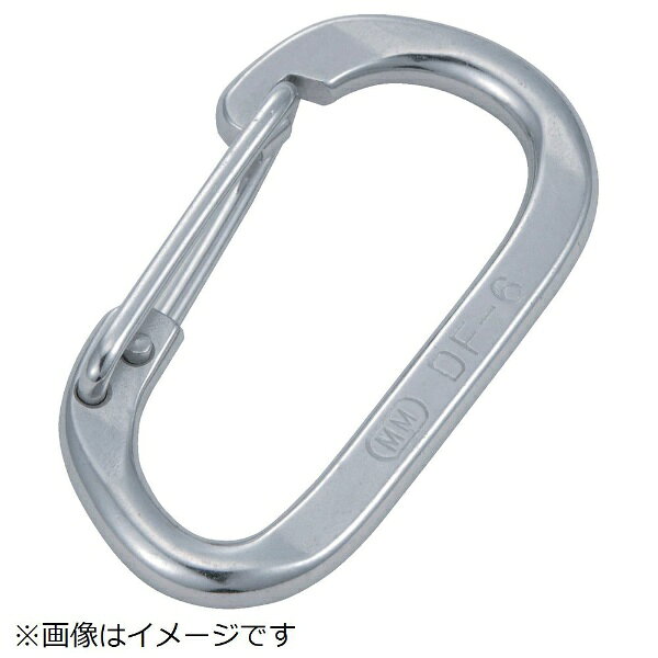 ■開口部が大きく使用しやすいジョイント金具です。■ばね状のリング部をたおす（押す）ことで、開閉できます。【用途】・ワイヤ・チェーン・ロープなどの連結金具として。【仕様】・使用荷重（kN）： 0.29・D1（mm）： 5.4・D2（mm）： ...
