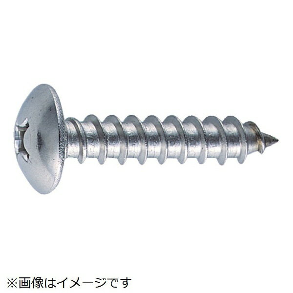■頭部外径が大きい丸頭形状で、タップやナットを使用せず、下穴だけで締結ができる薄板鋼板用のねじです。■耐食性のあるステンレスを使用しています。【仕様】寸法(mm)d×L：M3×10、質量(g)：84.64JIS B1122規格品、適合ドライ...