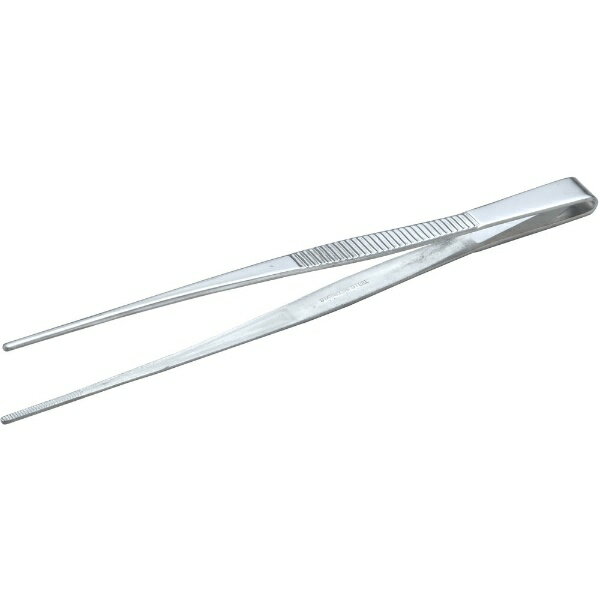 ■微小なパーツや小物を容易につかむことができます。■直タイプ（ギザ付）です。【用途】・小物つまみ作業。【仕様】・全長（mm）： 180・幅（mm）： 10・先端： 直/ギザ付