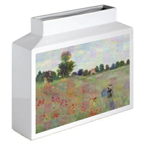 作家：モネ/フランス男性作家 サイズ：約205x185x60mm 重量：約1kg 素材：陶器 仕様：卓上用/表面にUV印刷