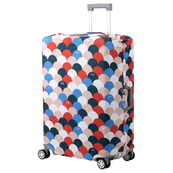 ストレッチ(伸縮)素材でぴったりフィットするスーツケースカバー 収納ポケット付き 不使用時にはコンパクトな形態へ(ポケッタブル仕様)