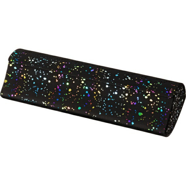 キラキラ模様が可愛いハードケース。●素材：アルミ・スチール/合皮●重量：約70g●内貼り：パープル●内寸：W152×D52×H33mm●鼻あて：なし●予告なしに品番・デザイン・サイズ・パッケージ・素材等を変更させていただくことがございますの...