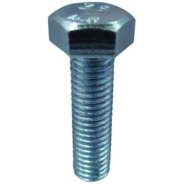 スチール製のユニクロメッキ六角ボルトです。全ねじタイプで、ねじピッチは0.7mm、二面幅は7mmです。M4×25サイズで、50本入りです。