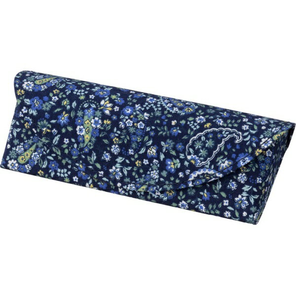 ペイズリーと小花柄のセミハードケースです。開閉は、マグネット式です。素材：アルミ・プラスチック／コットン●鼻あて：あり●内貼り：ブラック●重量：約45g●内寸：W150×D52×H25mm●予告なしに品番・デザイン・サイズ・パッケージ・素材...