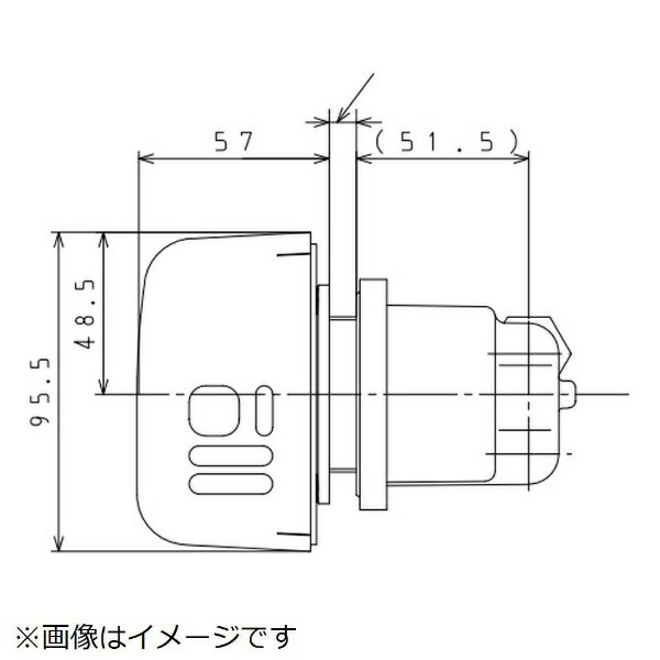 ユニットバス・横出しネジ接続