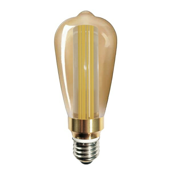 ■口金：E26 ■定格電圧：AC100V ■消費電力：3.3W ■全光束：210lm ■光源色：電球色 ■色温度：1800K ■配光角：290度 ■PSE取得 ■定格寿命：2万時間 ■商品サイズ：外径64x全長151mm ■商品質量：113...