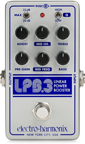 Electro-Harmonixを誕生させたエフェクターLPB-1が、LPB-3LinearPowerBooster＆EQとして生まれ変わりました。パワフルなパラメトリック・ミッド・コントロールと最大33dBのブーストを可能にするアクティブ...