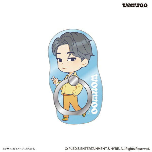 2015年に韓国、2018年に日本でデビューした超人気17人グループSEVENTEENたちが、小さくなってCARATの毎日に寄り添ってくれる存在に！■■スマホ本体またはケースに貼り付け、リングに指を通すことで落下防止や片手操作がしやすくなります♪