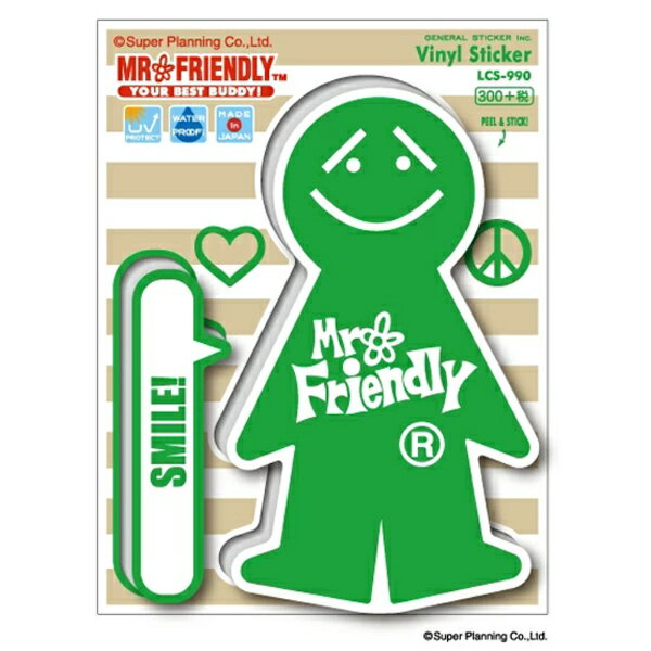 長年愛され続けるキャラクター、Mr.Friendly（ミスター・フレンドリー）。1988年に”友達と仲良くしようね”というコンセプトで生まれたキャラクター。カラフル＆ポップな世界観と、シンプルだけどココロに響くメッセージを発信し続けています...