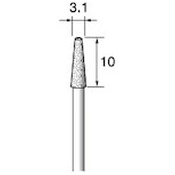 ■良質のダイヤモンドをステンレスの母材に電着した砥石です■超硬合金、セラミック、焼き入れ鋼などへの研削、バリ取りなどに使えます