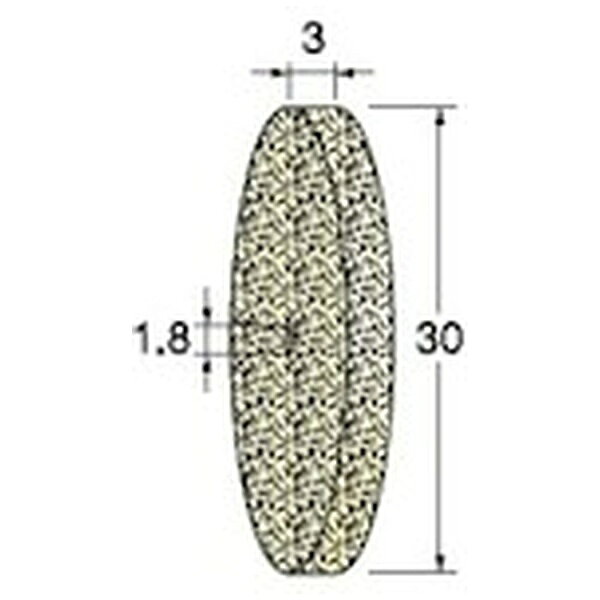 ■マンドレールに装着して使用するソフトタイプのミニフェルトホイールです。