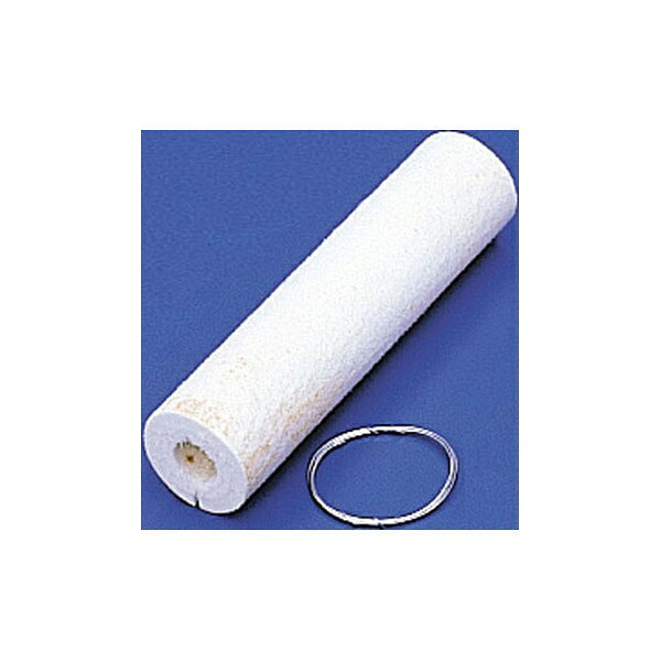 筒形形状のため容易に装着可能。ステンワイヤー付■製品サイズ：52x220mm　■内径22.2mm■備考：切り込み済み。　カッター等でカットOK。
