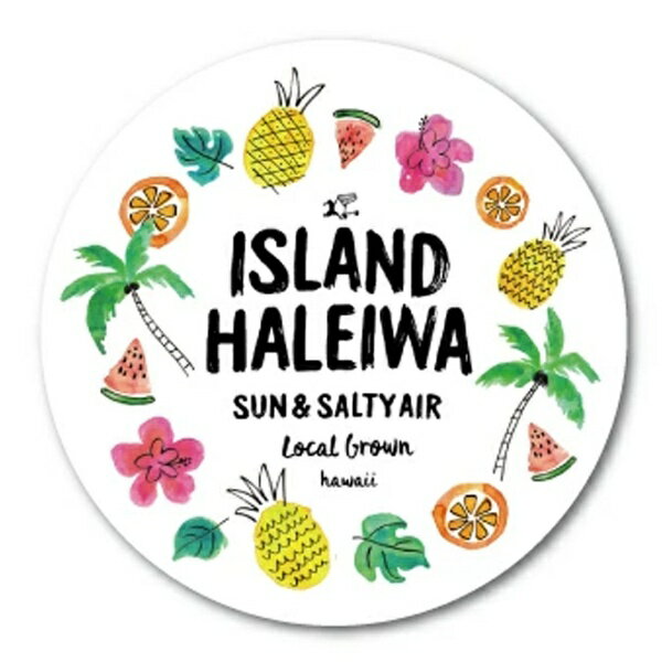 多くの人に愛されるハワイブランド、ハレイワ・ハッピー・マーケット。おしゃれでかわいいステッカーがたくさん。こちらの商品は耐水、耐光性のあるステッカーです。屋外はもちろん、スマホ、スーツケースなど様々なところに貼ってお楽しみ下さい。ハレイワハ...