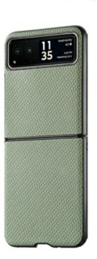 本体のシャープなデザインを活かすシンプルなケース。傷や汚れにも強い素材です。