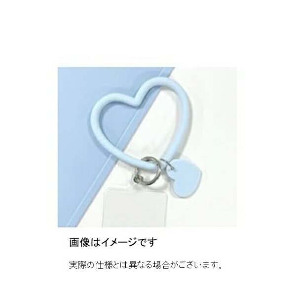 シリコンのハートがかわいいハンドストラップです。手触りもよく、汚れにくいシリコン素材を使用しております。