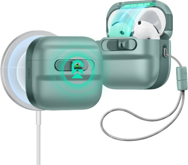 【互換性】　 AirPods 4（2024）（USB-C）専用です。イヤホンと充電ケースは含まれません。 【安全保管可能なフリックロック】 フタの上部および底部に700gの保持力を持つ強力なマグネットと内部のラッチにより、AirPodsを中...
