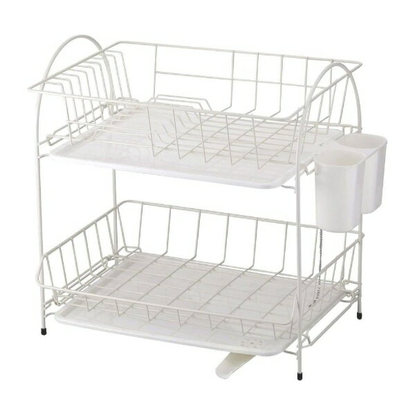 縦に収納スペースを取ったので、たっぷり収納できます。カトラリーポケット、まな板立ても付属し、機能性も十分です。ワイヤー部分は鉄に粉体塗装を施し、丈夫でサビにも防止します 。トレーにたまった水は、ノズルを伝ってシンクへ流れます。排水ノズルは、...