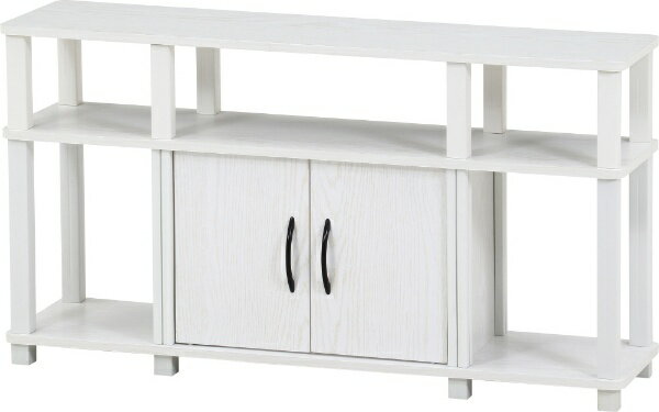 組み立て簡単組み立ては板を挟み支柱同士をねじるだけ。工具もいらず簡単です。32型TV対応幅110×奥行29.5cmで32型TVに対応しています。ダイニングや寝室に適したハイタイプ一般的なテレビ台より高い約60cmで、チェアやベッドから見やす...