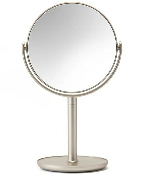 使いやすい角度で自由に止まる構造、シンプルなデザイン。お肌の手入れ、メイク、スタイリング。それぞれの用途に使いやすい角度に調整ができます。底面は滑らないゴム面仕様。[商品本体] W168×D120×H280mm[ミラー ]Φ148mm[ 重...