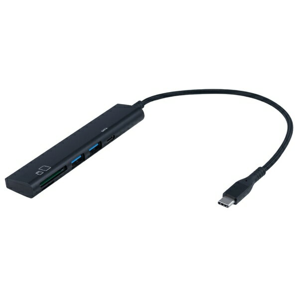 高速カードリーダー搭載。USB3.2Gen1極薄アルミコンボハブ「USB3.2Gen1Type-C3ポート(Cx1/Ax2)&SDカードリーダー・ライターアルミコンボハブ」■よく使う A ポートを2つ拡張。高速SDカードリーダーも搭載した極...