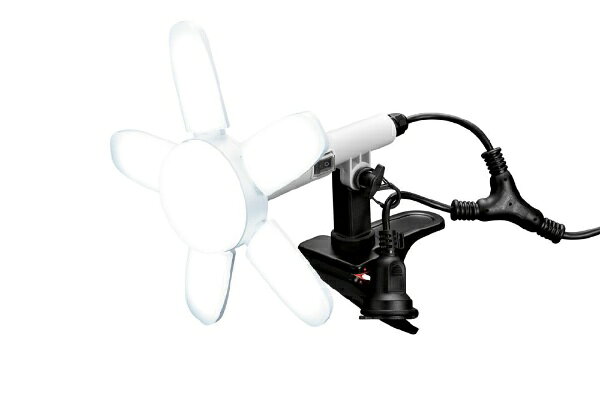●頑丈なスチール製クリップ●防水等級：IPX4●屋外・屋内●電源コード約5m付き●防雨型連結コンセント付き●定格電圧：AC100V●定格周波数：50/60Hz●定格消費電力：60W●使用電球：白色LED※交換不可●全光束：約6,500lm●...
