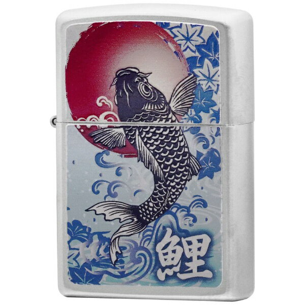 海外人気も高い、日本の伝統と粋を感じる和柄ZIPPO。躍動感あふれる鯉がプリントされたZIPPOライター。鯉は「立身出世」や「成功」を象徴します、御守り代わりや海外の方へのプレゼントにもおすすめです。