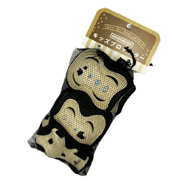 トレーニングバイクや一輪車、スケートなどの練習に！両手のひら、両ひじ、両ひざの3点をガードするキッズ用プロテクター持ち運びができるメッシュ袋入りサイズ：手のひら約20cm、肘周り約23cm、膝周り25cm商品重量：186g