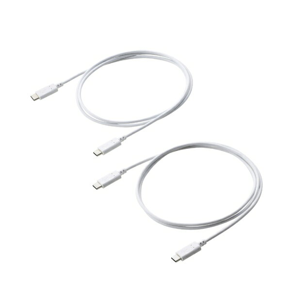 スマートフォンやタブレットを高速充電!USB Type-C(TM) - USB Type-Cケーブルのお得な2本セットです。 AC充電器やモバイルバッテリー、スマートフォン、パソコン、タブレットなど、USB Type-Cポート搭載の機器同士...