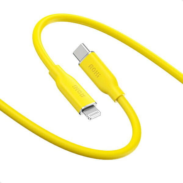 AOHI Magline Premium USB-C to Lightning ケーブル 27W 1m■高速充電ケーブル18W 以上の電源供給機能付き USB-C 壁面充電器と一緒に使用すると、iPhone をわずか 30 分で 50 % ...