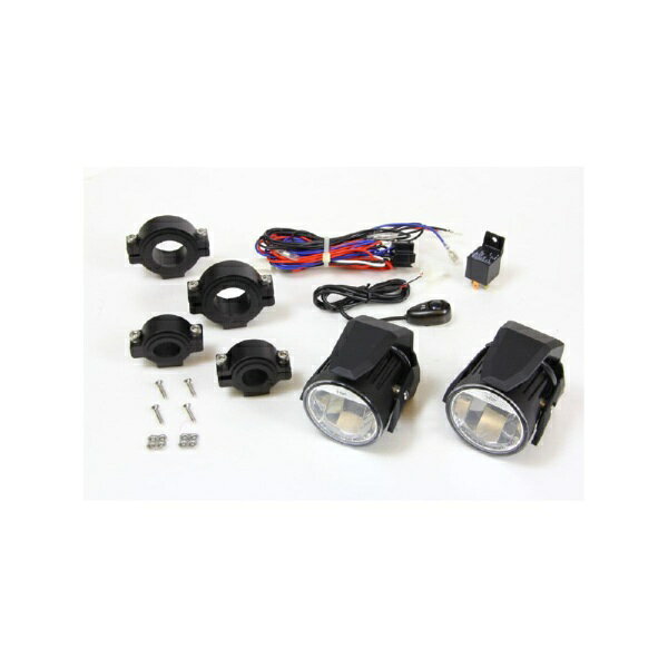 LEDフォグランプによる鋭い光で夜間走行の安全性が向上します。横方向に伸びる光がヘッドライトの照射範囲外を照らします。メーカー名：シリウスメーカー品番：SINS-2423KB備考：ユニバーサルタイプLEDフォグランプ2個とスイッチキットのセ...