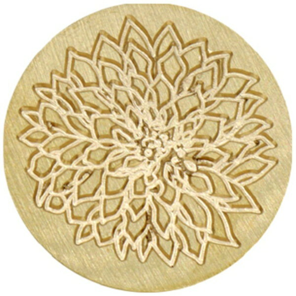 ■真鍮製のシーリングスタンプです。■専用の取っ手ハンドルをつけて使用します。■ シーリングスタンプ（ワックス）とは、専用ワックスを熱で溶かし、封筒などに垂らした上からスタンプを押して、封印するためのものです。■エレガントで、クラシックな印象...