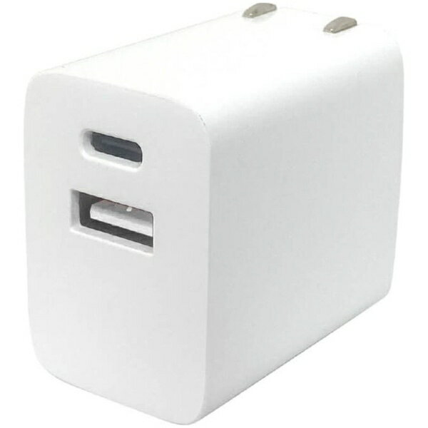 Type-C+Type-Aの2ポートを備えた高速充電アダプターType-Cは20W USB Power Delivery高速充電に対応し、Type-Aは端末に合わせた最大18W超高速充電が可能です。※Type-Cを使用してUSB Power...