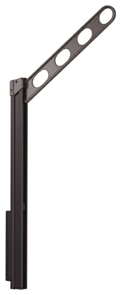 アーム長さ；450mm　ポール長さ；750mm　4段階の高さ調整（0ー120ー240ー360mm）コンパクト収納アームの収納高さ調整可能（ストッパーの付け替えによる）二重操作で急落防止ALCへの取付け不可