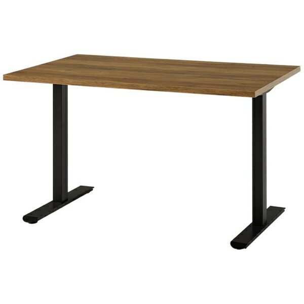 少し低めのシンプルT字脚デザインが特徴のダイニングテーブル。重厚感のある天板はお手入れがしやすく、天然木の雰囲気を再現しています。■サイズW110×D70×H66cm