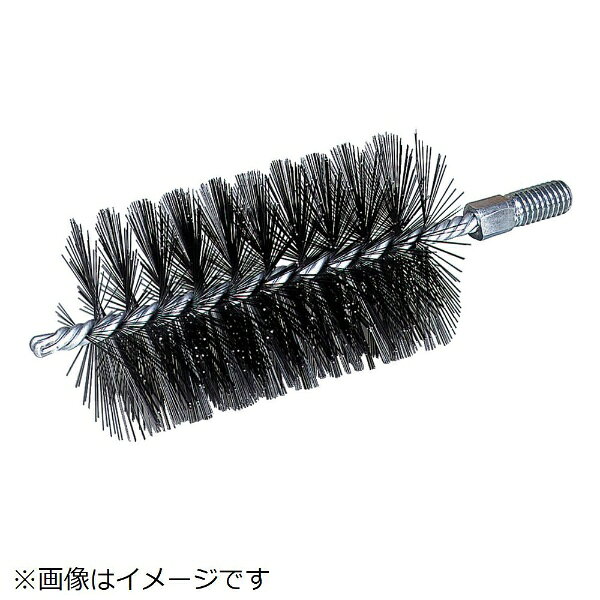 ■スパイラル型ブラシは、煙突掃除用ブラシなどにみられる様な針金を芯線にしてそれをねじることにより、線材を固定しているブラシです。■パイプ内径、ねじ孔の内面など、普通のブラシでは届きにくい場所のクリーニング、バリ取り、その他のスケール除去に、...