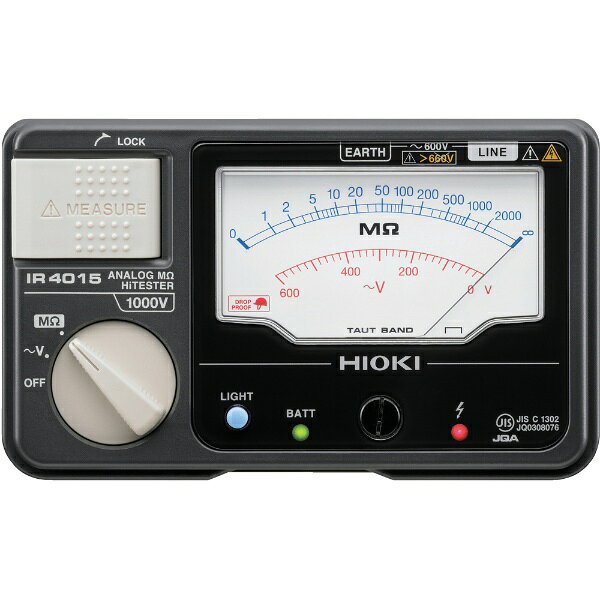 ■JIS C 1302認定品のアナログ絶縁抵抗計です。■誤使用のない単レンジ（1000V）モデルです。■暗い現場で作業効率アップでLEDライトと手元スイッチ付のテストリード（L9788-11）が標準付属してます。■1mの落下に耐える堅牢設計...