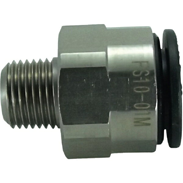 【用途】0使用流体【仕様】・接続口径： R1/8・適合チューブ外径D（mm）： 10・六角対辺（mm）： 17・使用圧力： 1MPa（空気）、0.3MPa（水）・使用流体： 空気、水・流体温度： -5〜60℃（空気）、5〜40℃（水）