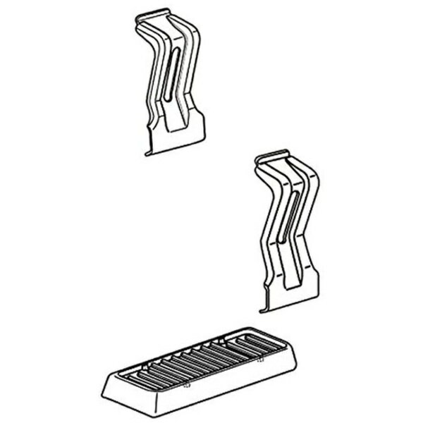 タフレックの屋根置タイプ脚用取付けキットTG1は、スチール製の車種専用フックとクッションベースを採用。精興工業ブランドの高品質な製品です。
