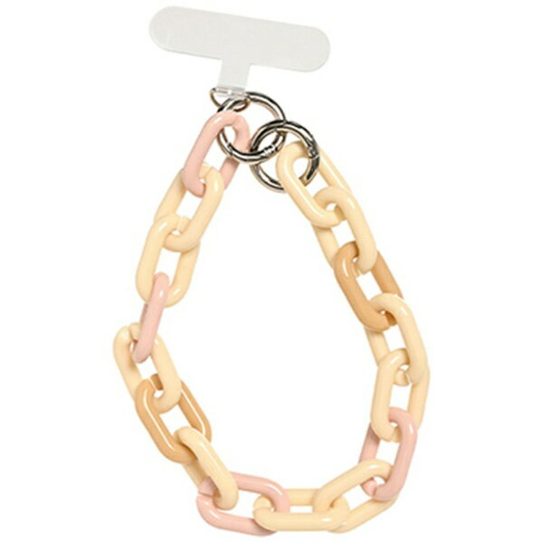 ・人気のアクリルチェーンハンドストラップに新バリエーションが登場。・ベージュカラーにブルーとピンクのアクセントカラーがポイントの2種類です。・ボリューム感のあるチェーンで旬なコーデが完成！・アクセサリー感覚で、毎日のコーデに自分らしさをプラ...