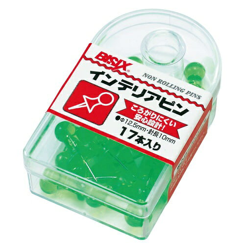 ●寸法：針長10mm●材質：PS樹脂，鋼線●包装：収納便利なPSケース（フック式）●入数：約15本●色：クリア調の緑