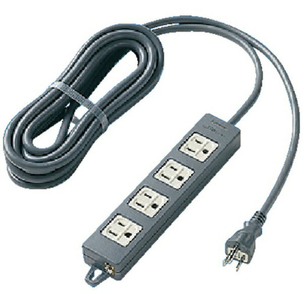 ■定格15A 125V 合計1500Wまで ■マグネット付 松下電工電源タップ (3P・4個口・接地15A形・1m・ブラック) WCH2354B