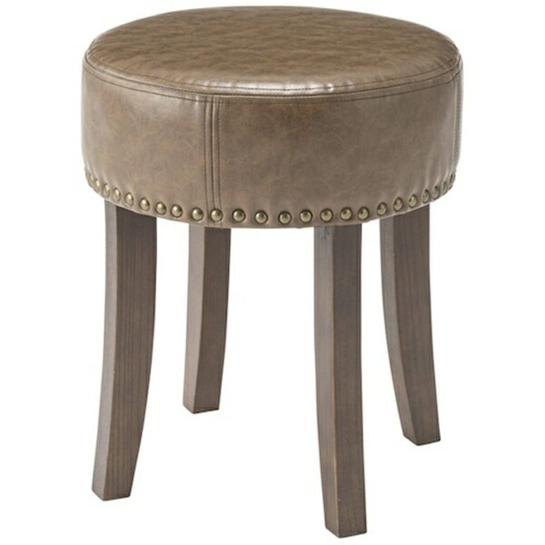 ■円形のヴィンテージスツールです。■玄関やリビングに置いて、ちょっとした休憩などにピッタリです。【用途】・作業や休憩のための腰掛けに。【仕様】・色： ブラウン・商品サイズ幅（cm）： 35・商品サイズ奥行き（cm）： 35・商品サイズ高さ（...