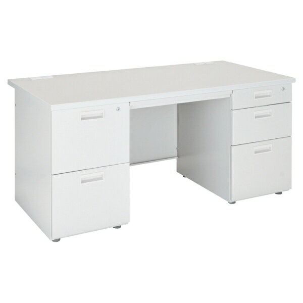 片袖机以上の収納力を誇る、両袖机。幅1400mmのため、ワークスペースも十分に確保でき、パソコンから書類、電話機等を置いても、快適に作業ができるでしょう。大量の書類やファイルを保管できますので、比較的多くの書類を管理する必要がある職種の方に...