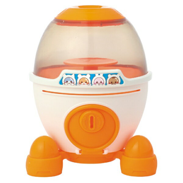 ロケットの形をしたかわいい貯金箱です。付属のシールでオリジナルの貯金箱が作れます。コインを入れるとくるくる回ります。 1円玉や5円玉など軽い硬貨は回りにくいことがあります。 商品サイズ：高さ135mm、横:φ95mm セット内容：本体のみ ...