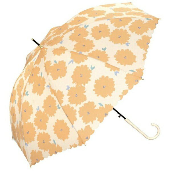 大きな花びらが舞う、華やかデザイン。絶妙カラーの下地に映える大きめ花柄デザインで華やかながらも、キャットテール仕様の落ち着いた色味の持ち手で、スタイリッシュな雰囲気に。【晴れの日も使える雨傘（晴雨兼用）】この製品は雨傘としてお使いいただくこ...