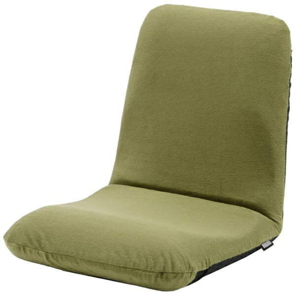 深く腰をかけて座ると背筋がのびる座椅子、Mサイズ■リクライニング機能背もたれ14段階