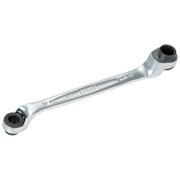 ■切替ダイヤルを回せば右回転・左回転・固定の切替が可能です。■75°の角度でオフセットしているため障害物を避けての作業が容易です。■めがね部はツバ付でオフセットしているため座ぐり部にあるボルト・ナットにも使用可能です。■RM75A-1214...