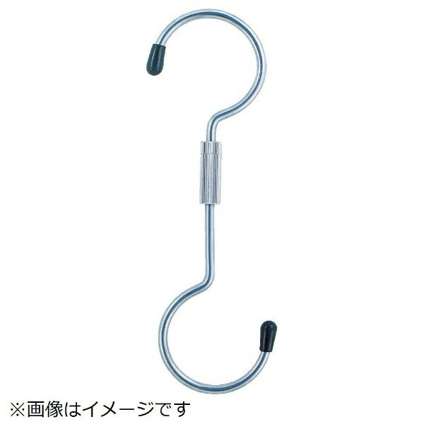 ■上下が回るタイプのフックです。【用途】・パイプなどをクロスに取り付ける際に。【仕様】・使用荷重（kN）： 0.05・D（mm）： 4.0・L（mm）： 540・S（mm）： 20