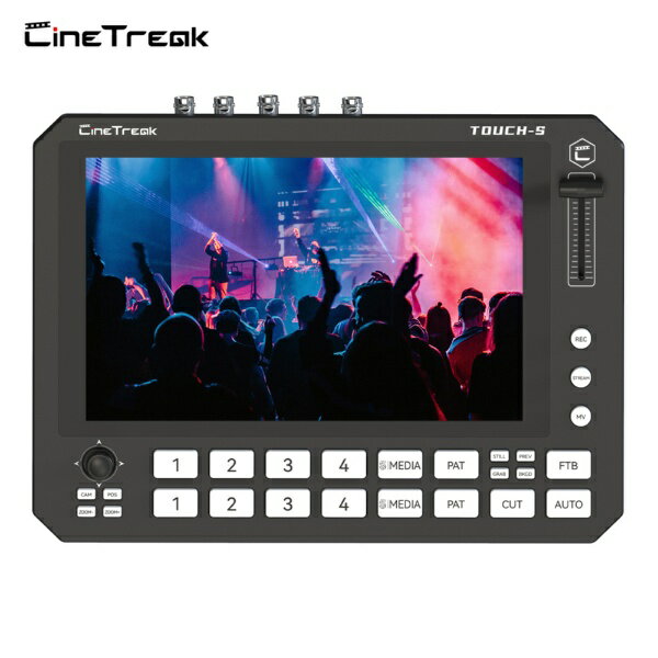 TOUCH-Sは、10インチのフルタッチスクリーンを備えた軽量オールインワン・ビデオスイッチャーで、HDMI/SDI対応の6入力、マルチ画面表示、PTZおよびワイヤレス制御、H.264録画・再生、デュアルRTMP配信、クロマキー合成、PIP...